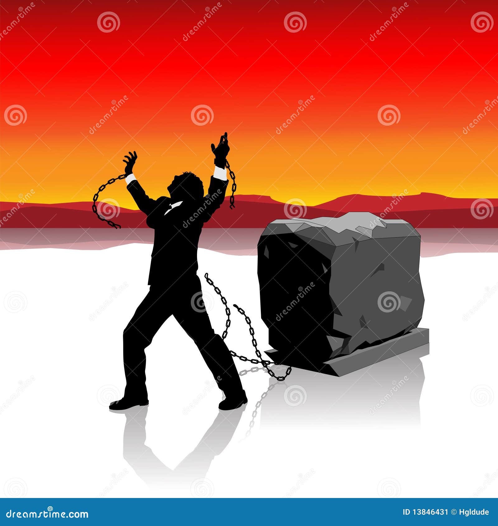 Man Breaks His Chains Stock Illustrations – 7 Man Breaks His Chains ...