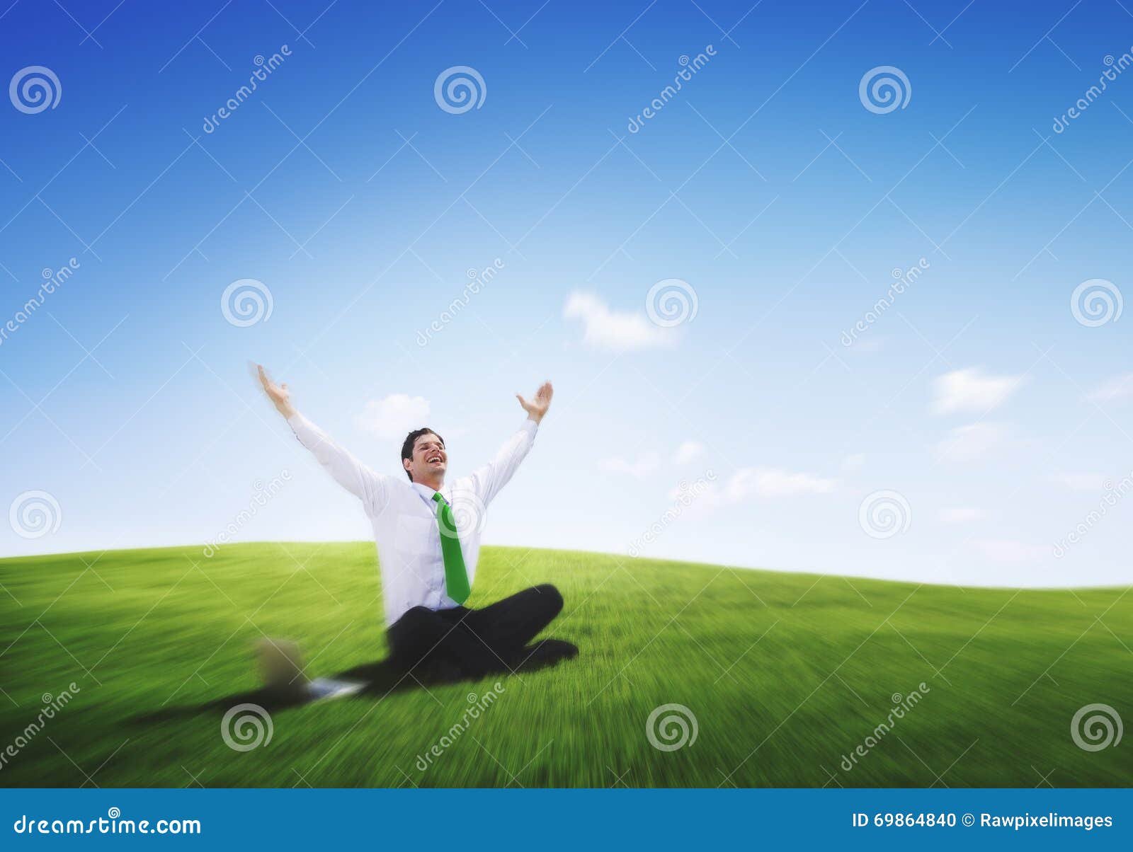 Businessman Freedom Relaxation Getaway Refreshment Concept Stock Photo ...