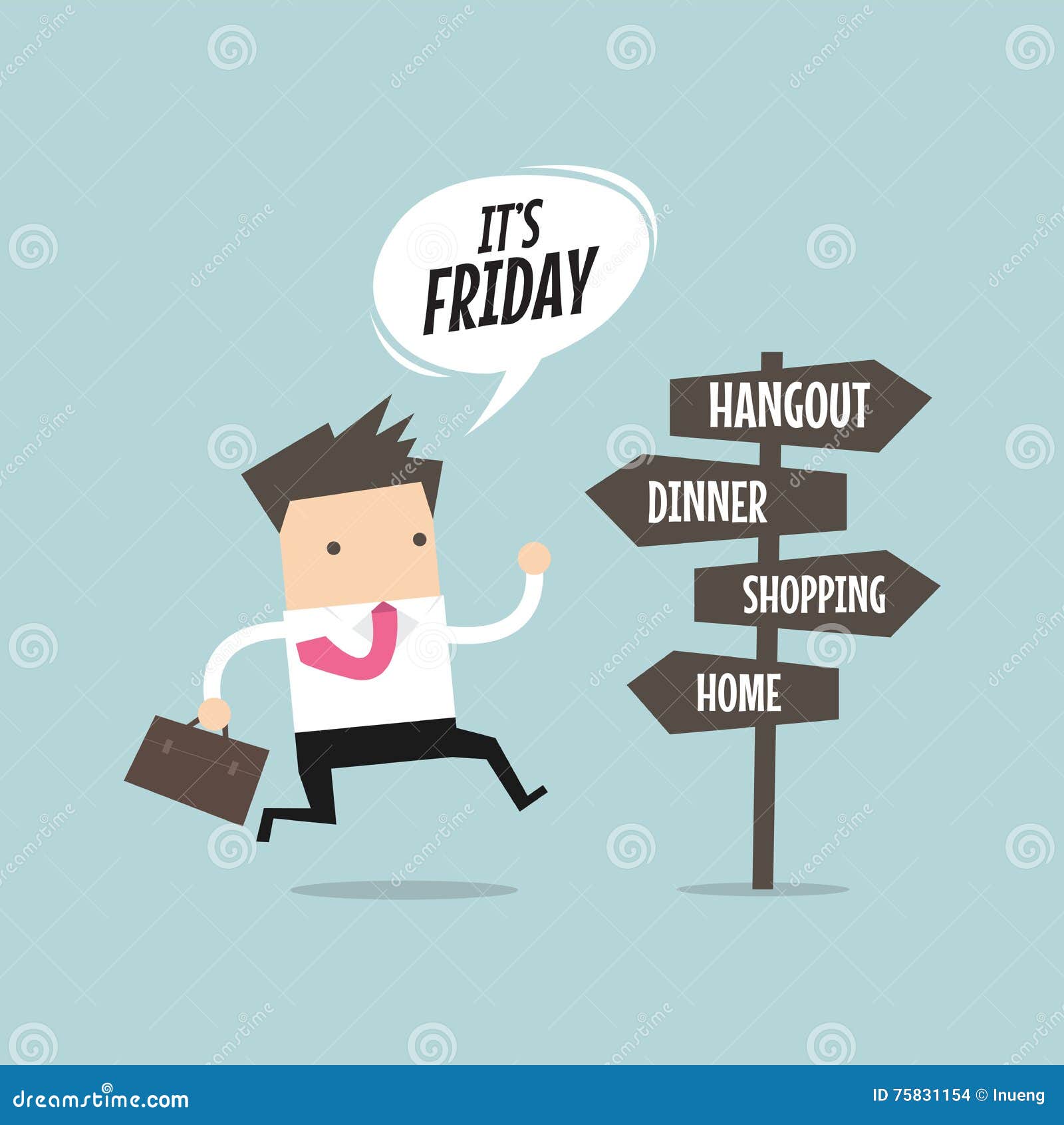 Businessman Friday after Work. Stock Vector - Illustration of beer ...