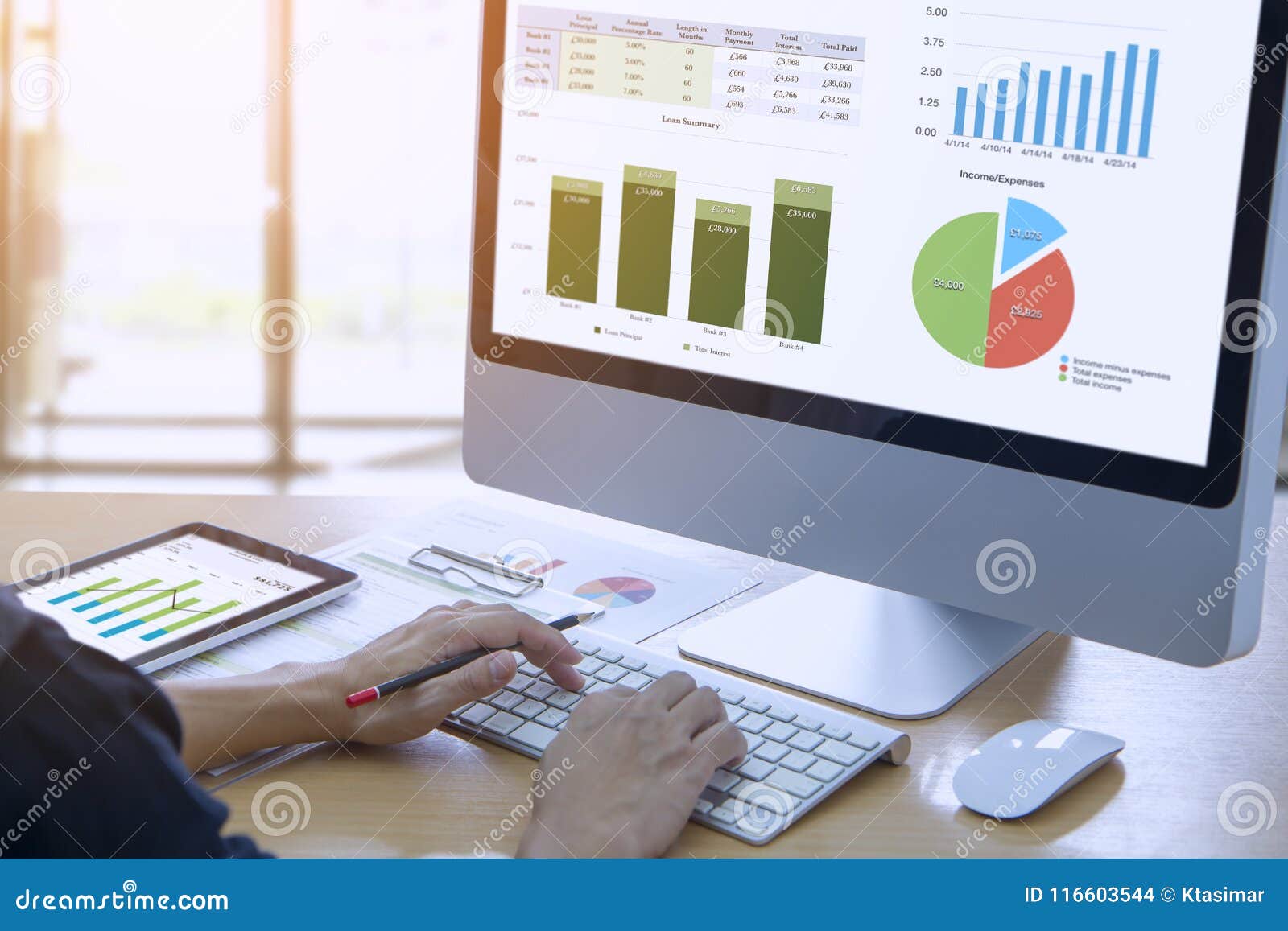 Business Performance Analysis Stock Photo - Image of modern ...