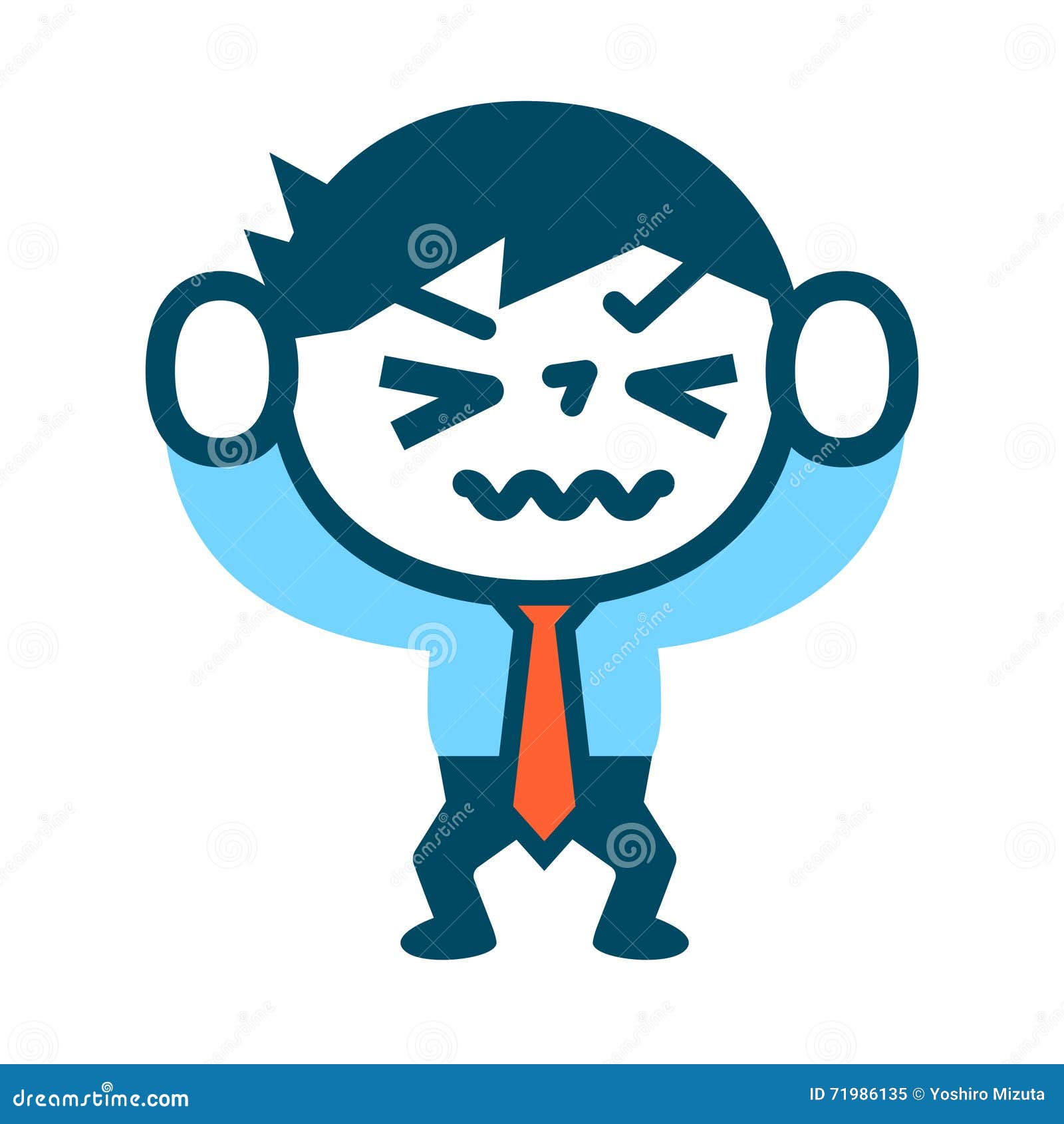 Businessman Is Frustrated Stock Vector Illustration Of Employee 71986135