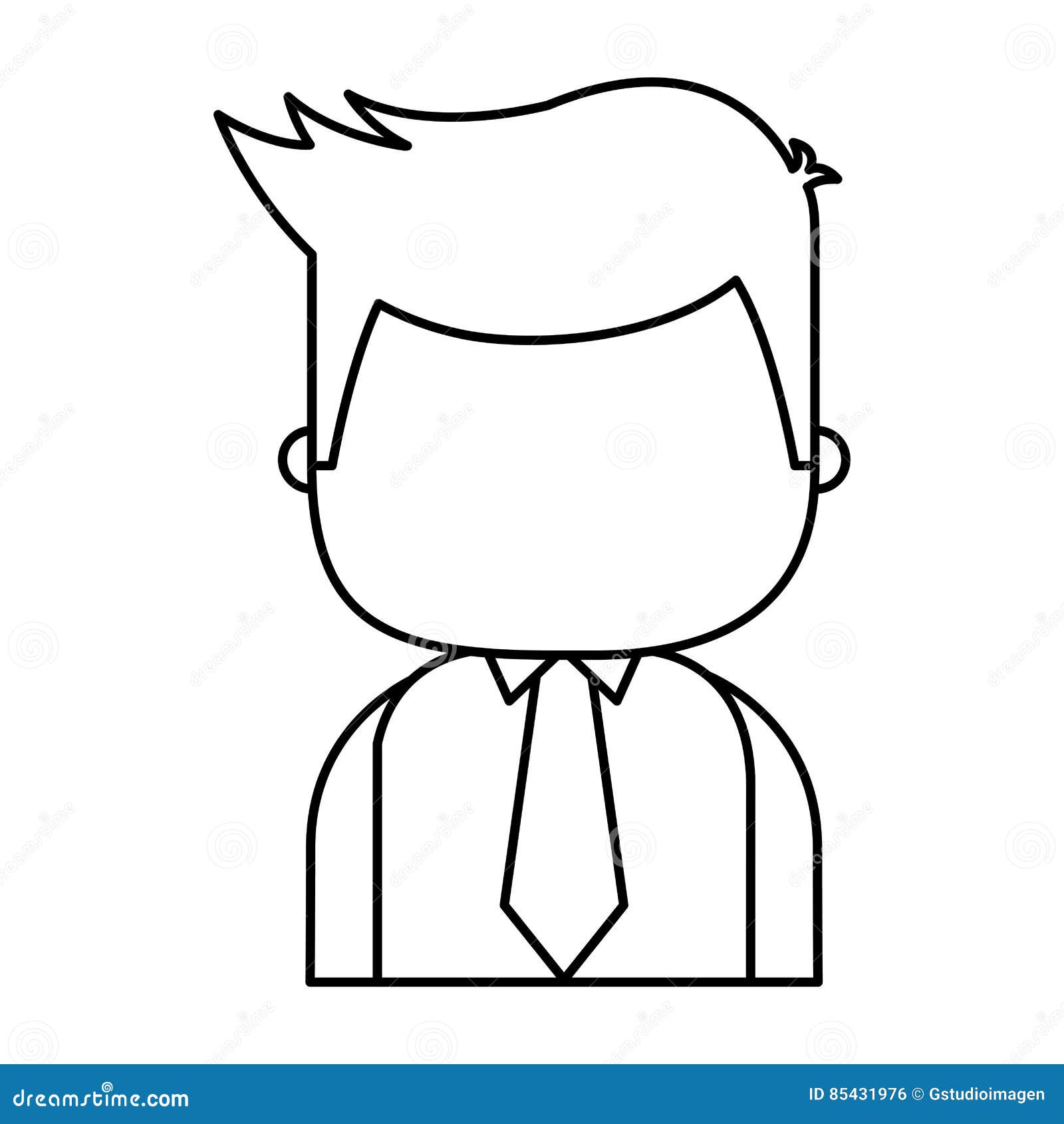 Businessman Funny Character Icon Stock Vector - Illustration of suit ...