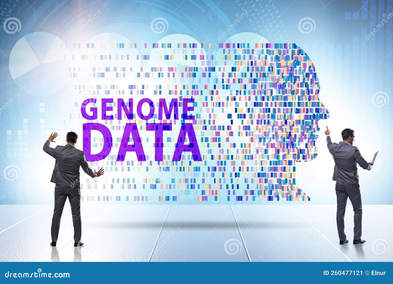 Businessman in Genome Data Concept Stock Image - Image of medical ...