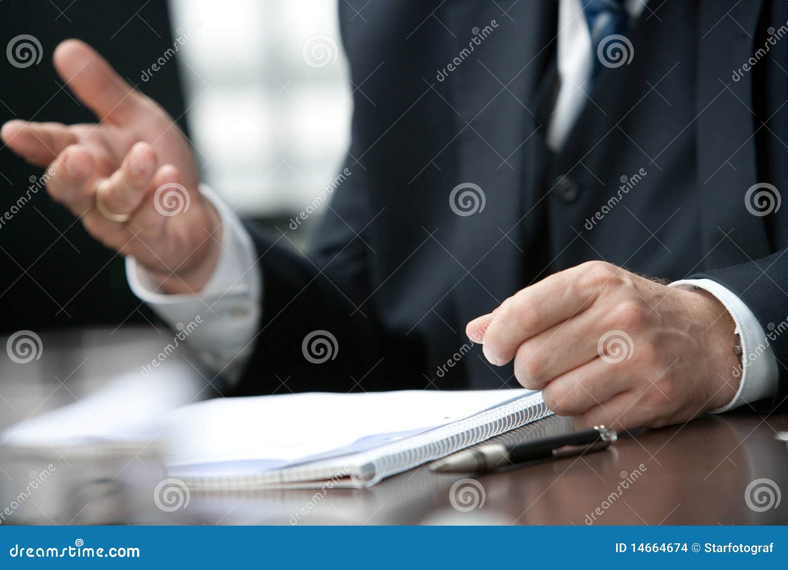 Businessman gesticulating stock photo. Image of declaring - 14664674