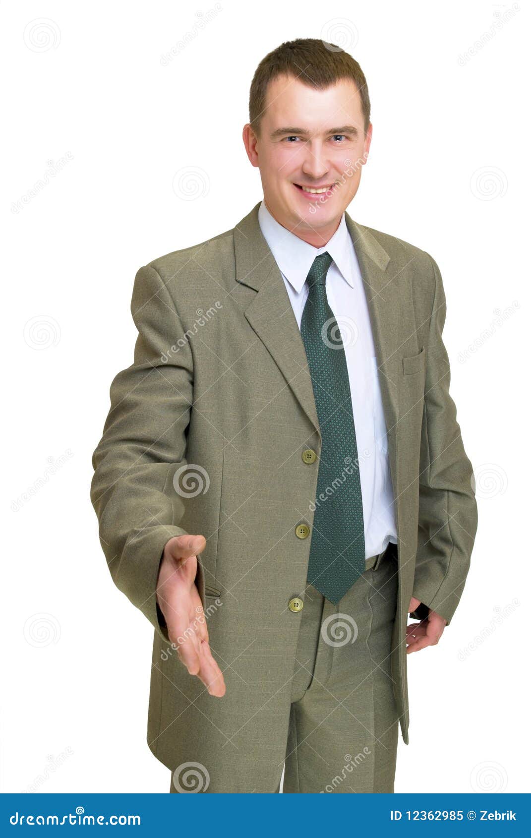 Businessman Gesturing Hello Stock Image - Image of cheerful, people ...