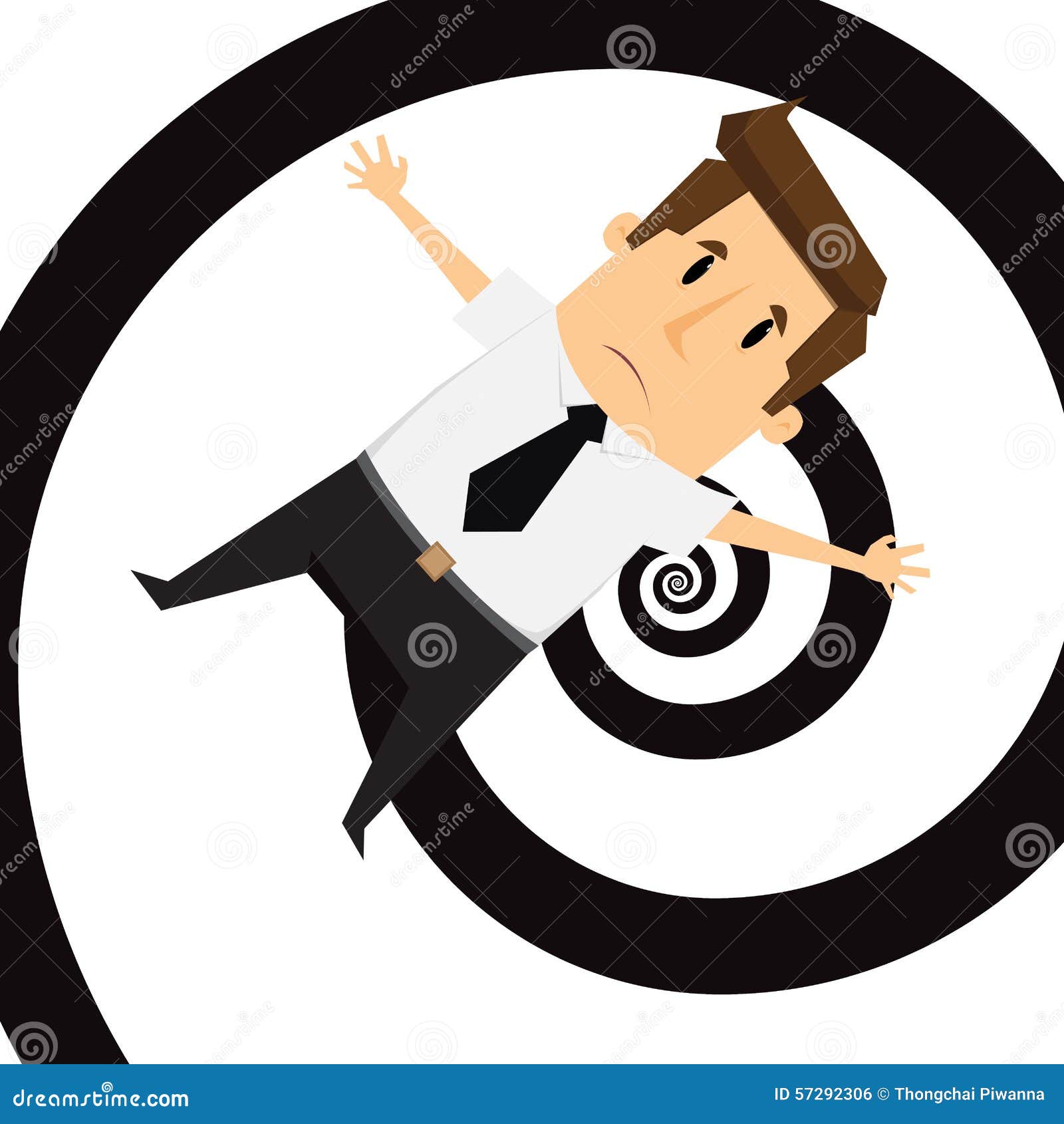 Businessman get confused stock vector. Illustration of depressed - 57292306