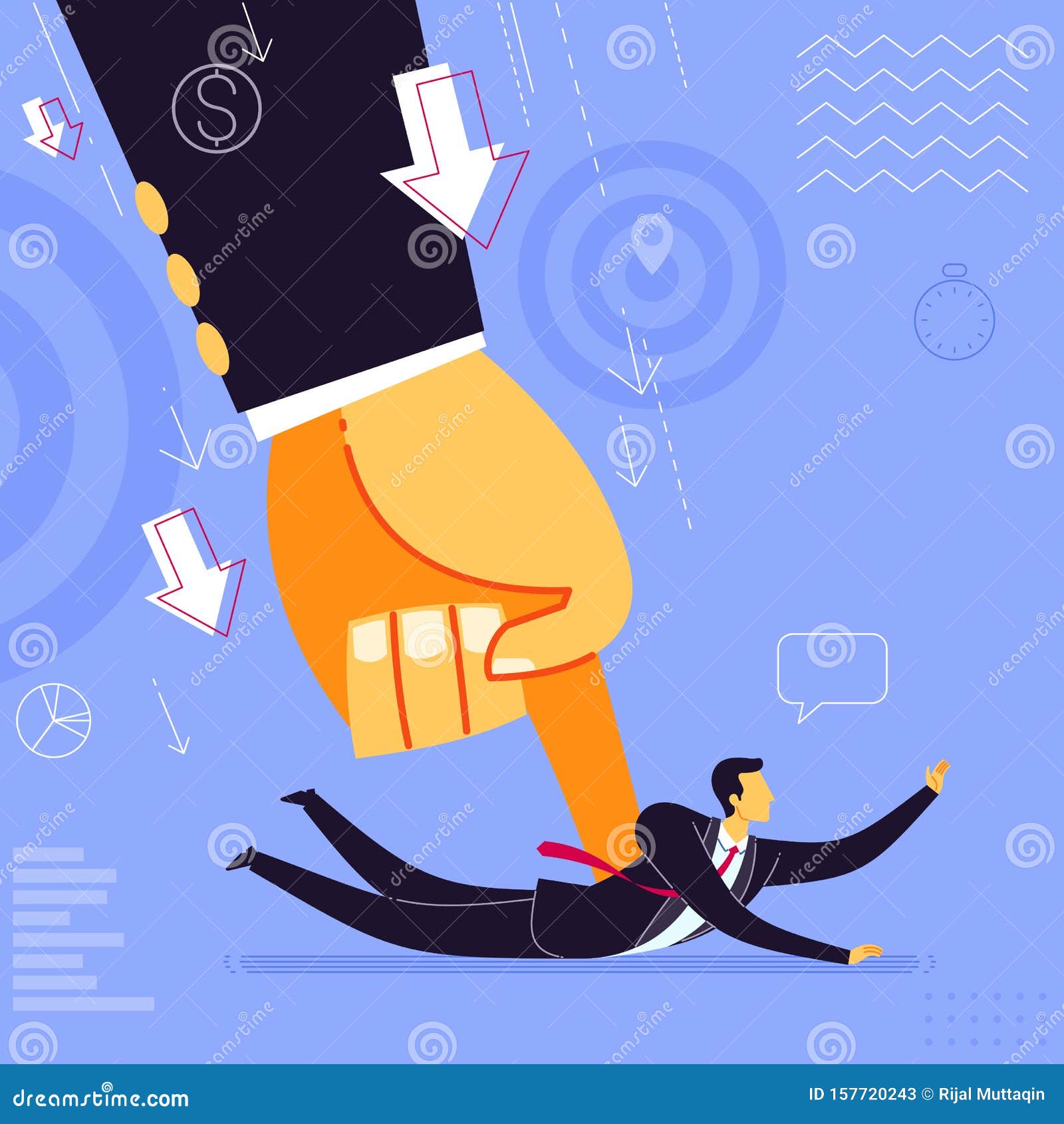 Heavy Task and Responsibility Stock Vector - Illustration of business ...