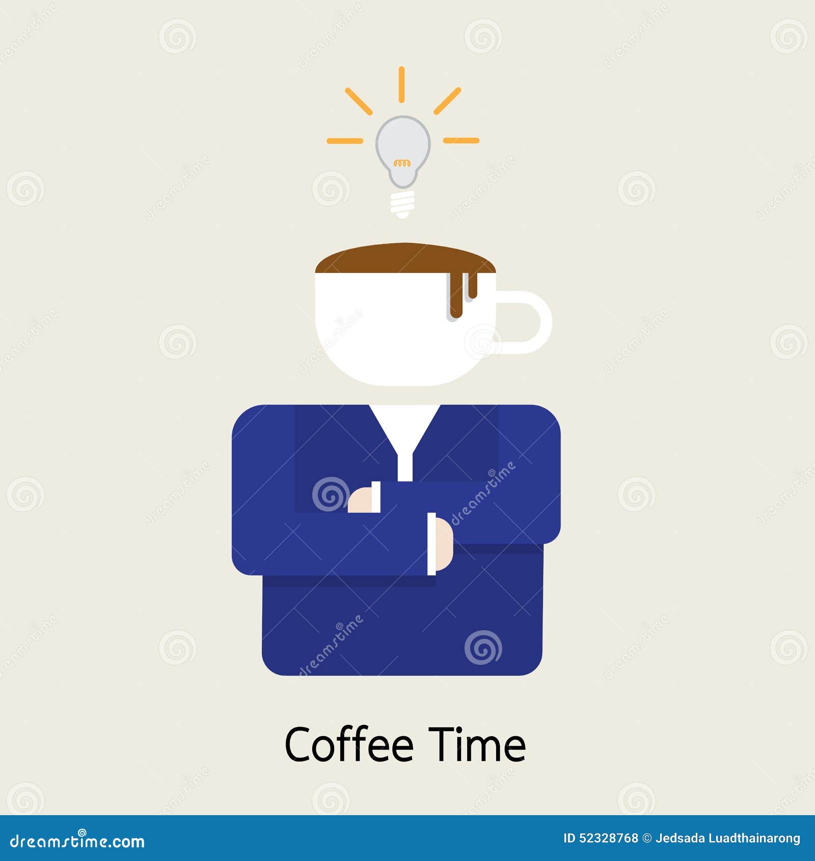 Coffee Head Royalty-Free Stock Image | CartoonDealer.com #53950072