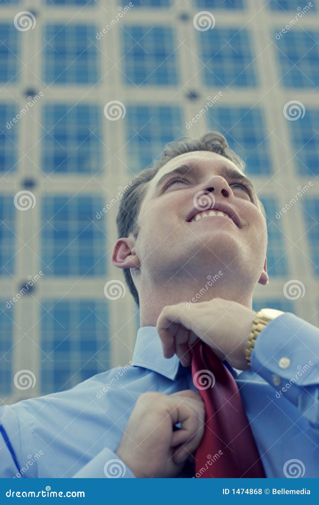 Businessman Getting Ready stock photo. Image of portrait - 1474868