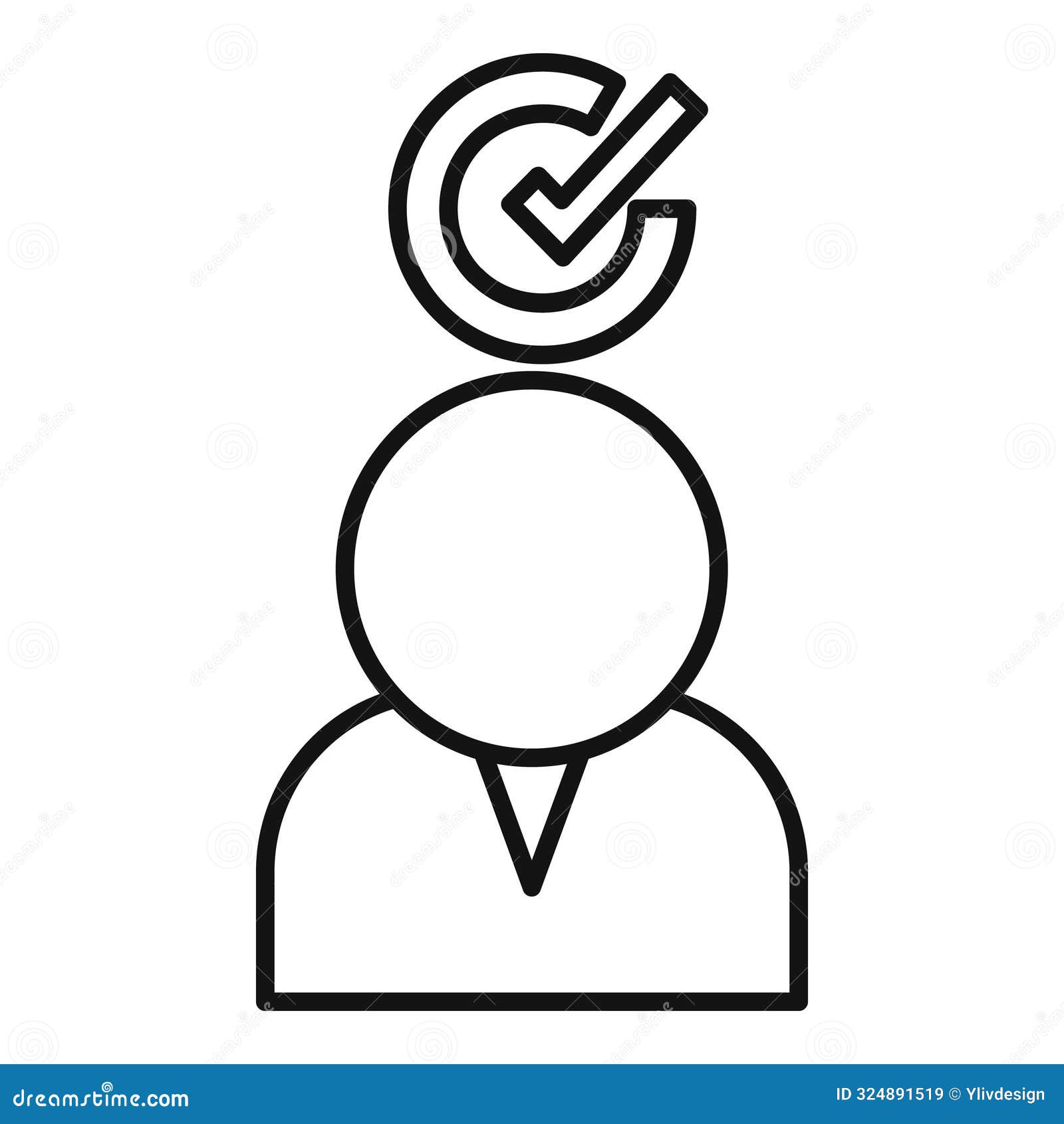 Businessman Getting Things Done with Check Mark Icon Stock Vector ...