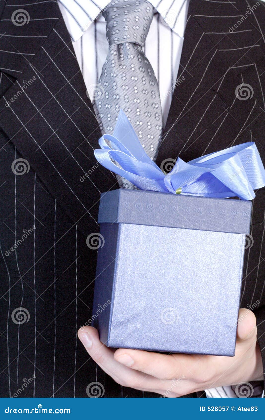 Businessman with gift stock image. Image of giving, birthday - 528057