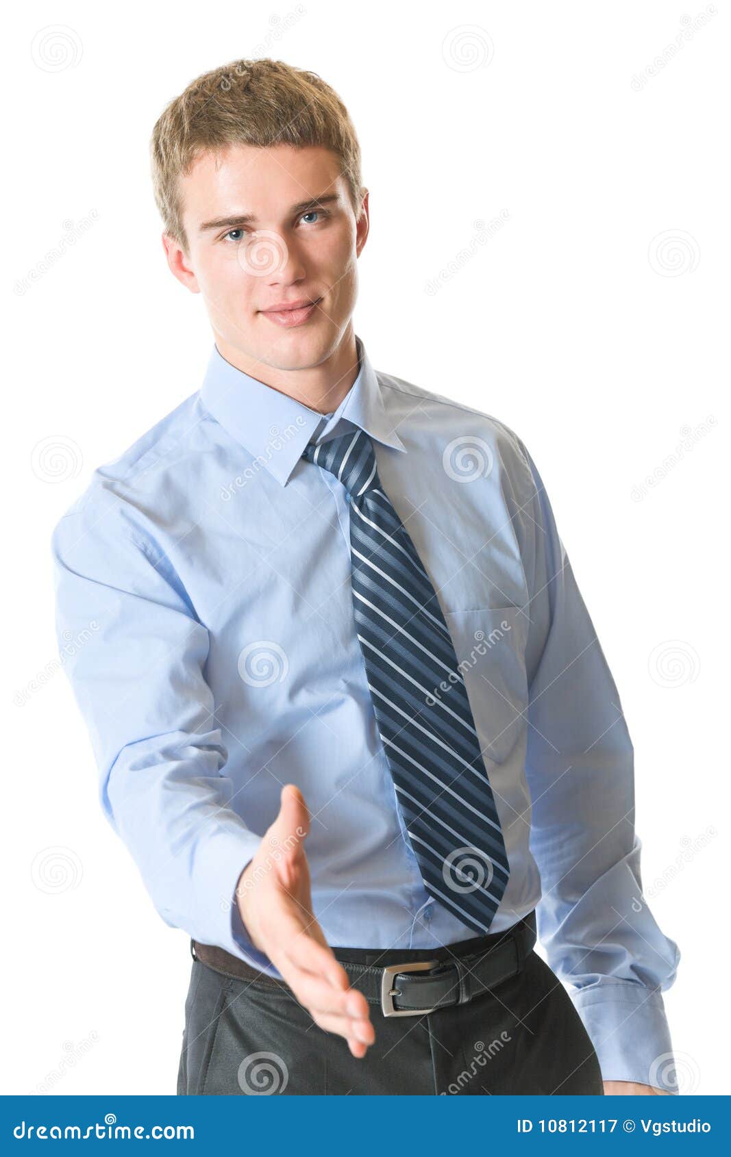 Businessman giving hand stock image. Image of european - 10812117