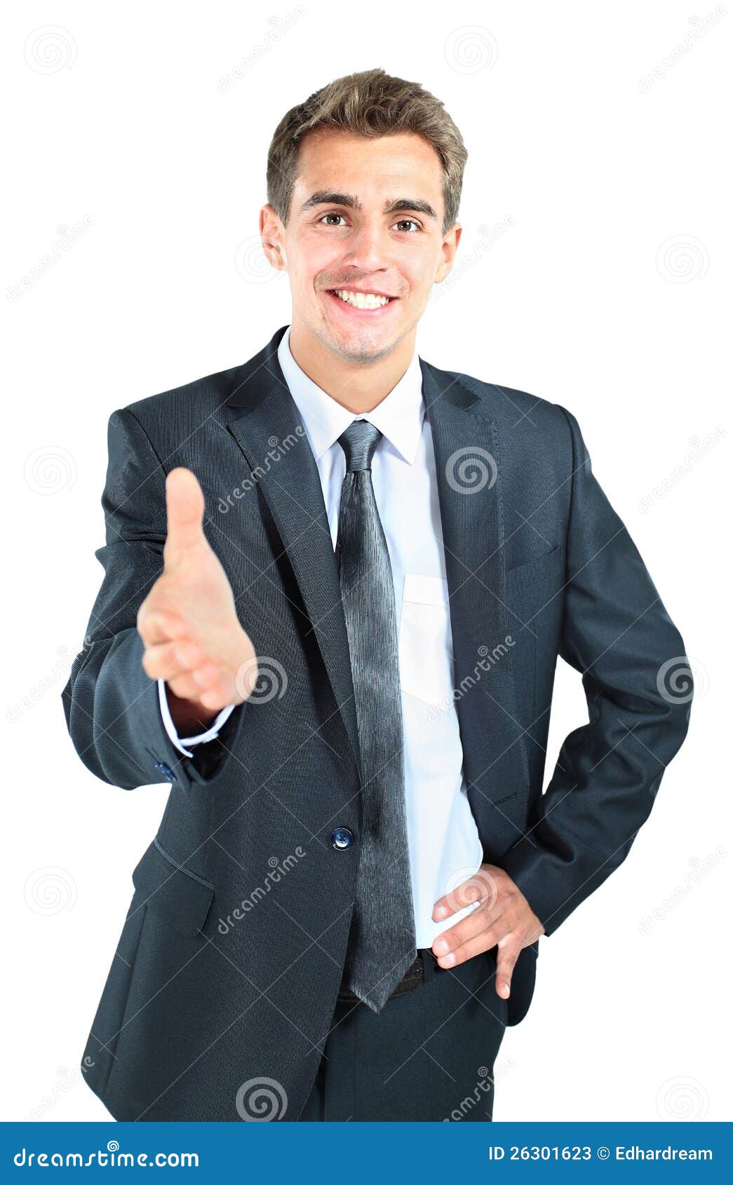 Businessman giving hand stock image. Image of businesspeople - 26301623