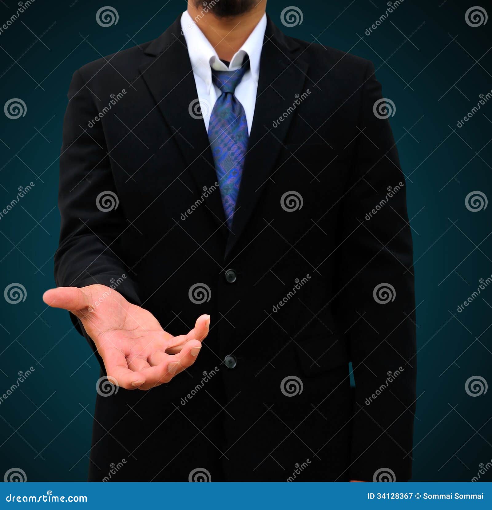 Businessman giving a hand stock image. Image of human - 34128367