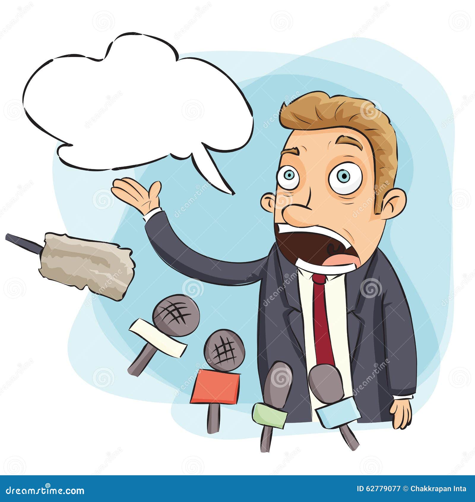 Businessman Giving an Interview Stock Vector - Illustration of opinion ...