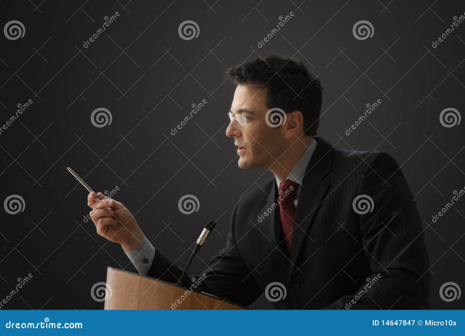 Businessman Giving a Lecture Stock Image - Image of business, head ...