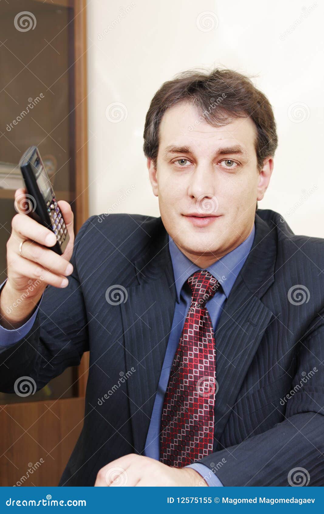 Businessman giving phone stock image. Image of people - 12575155