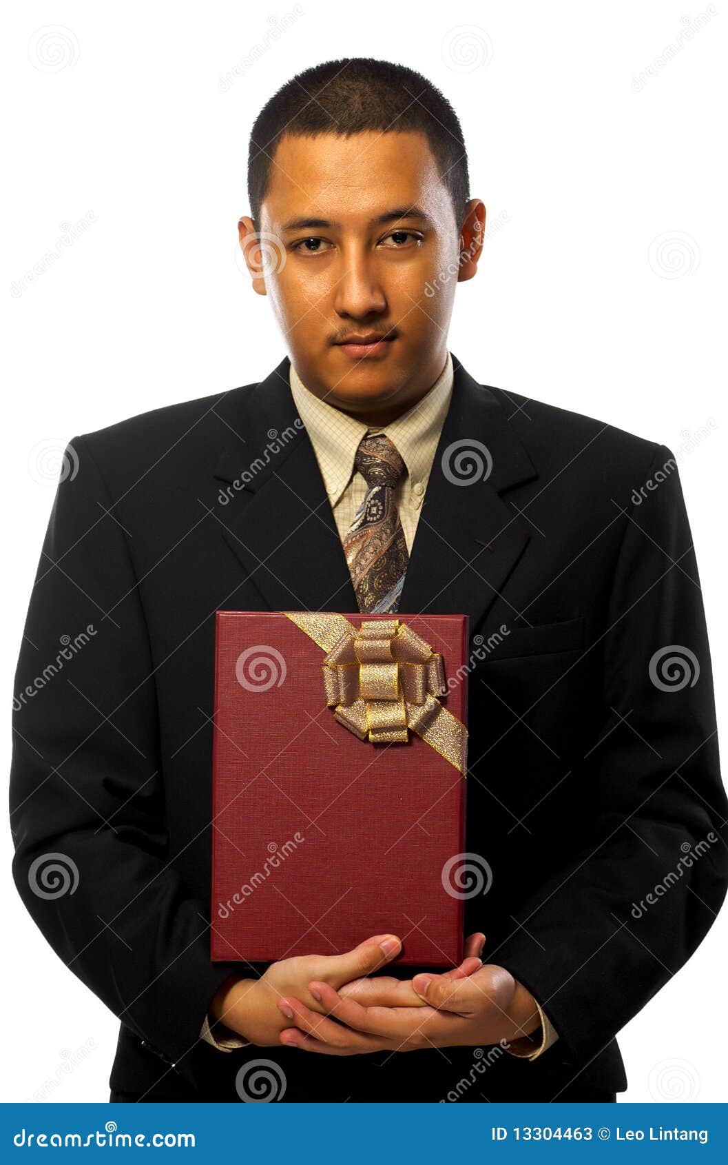 Businessman Giving Present stock image. Image of human - 13304463