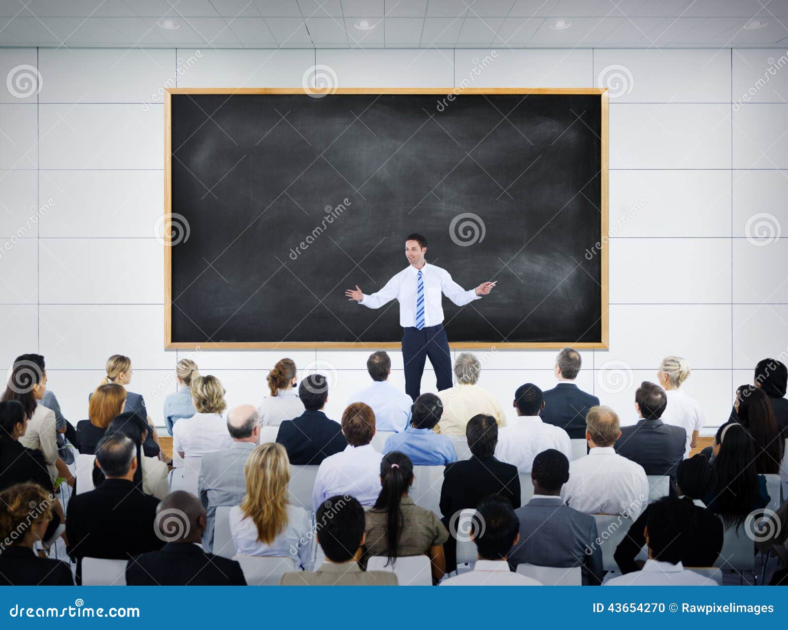Businessman Giving Presentation in Board Room Stock Photo - Image of ...