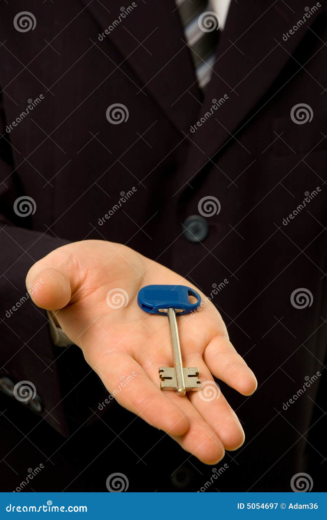Businessman is Giving You a Key Stock Image - Image of property, start ...