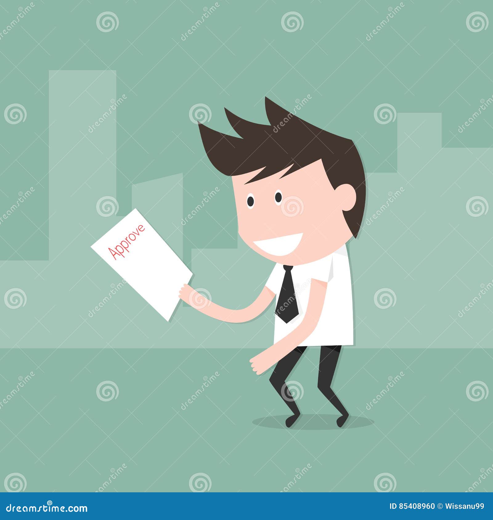 Businessman Glad Arrow Growing Chart. Cartoon Vector | CartoonDealer ...