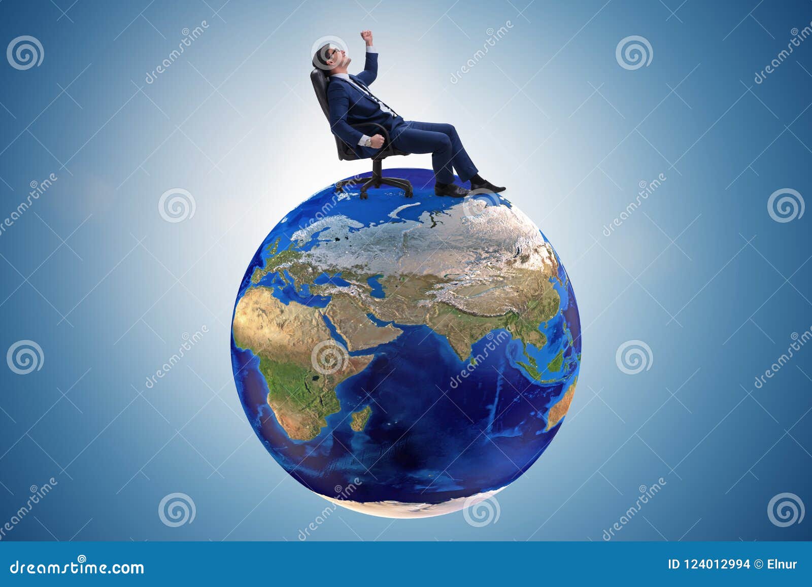 The Businessman in Global Business and Globalization Concept Stock ...