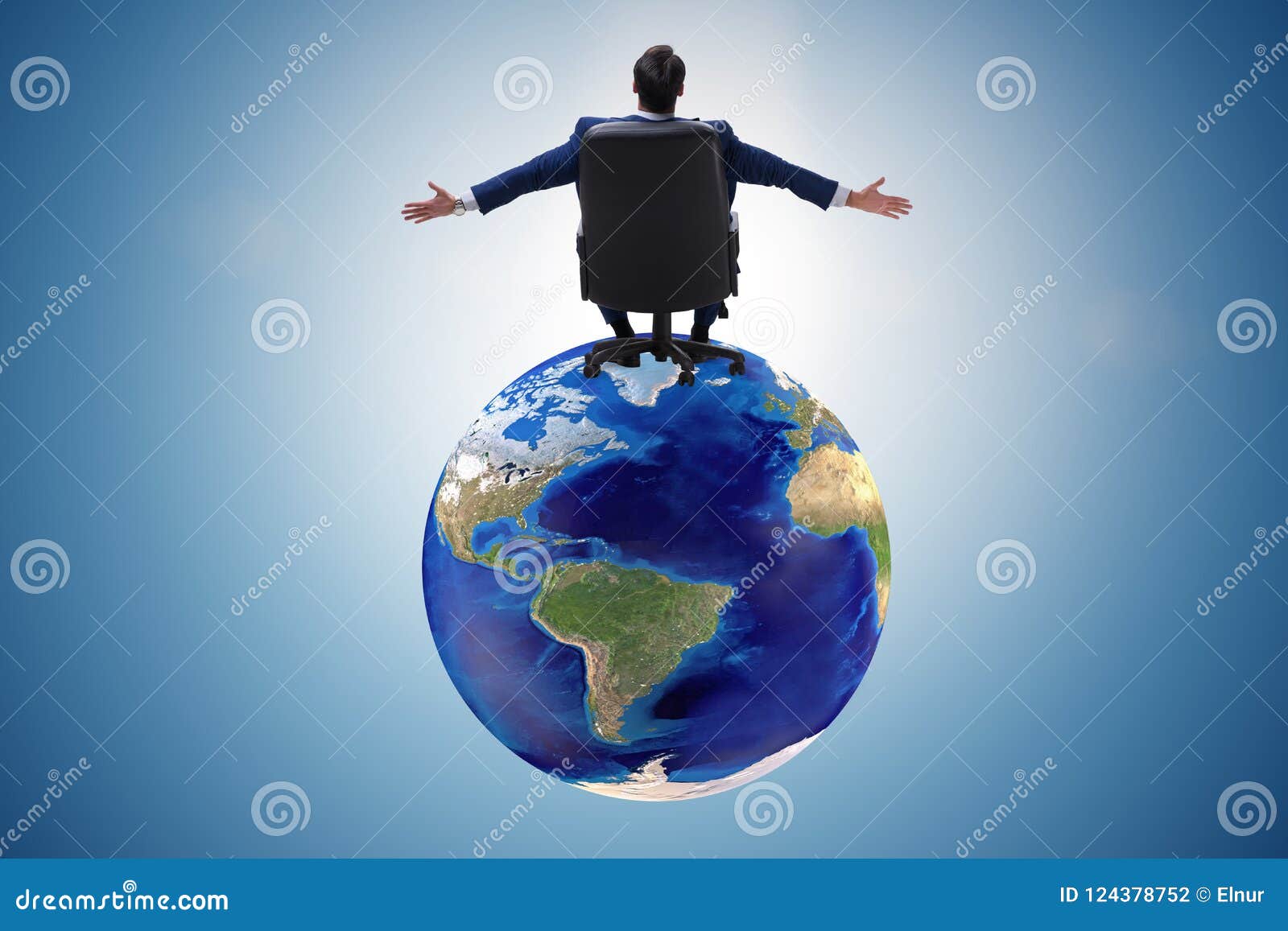 The Businessman in Global Business and Globalization Concept Stock ...