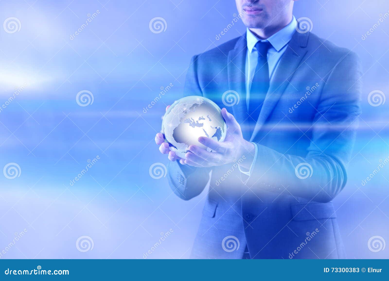 The Businessman in Globalisation Global Business Concept Stock Image ...