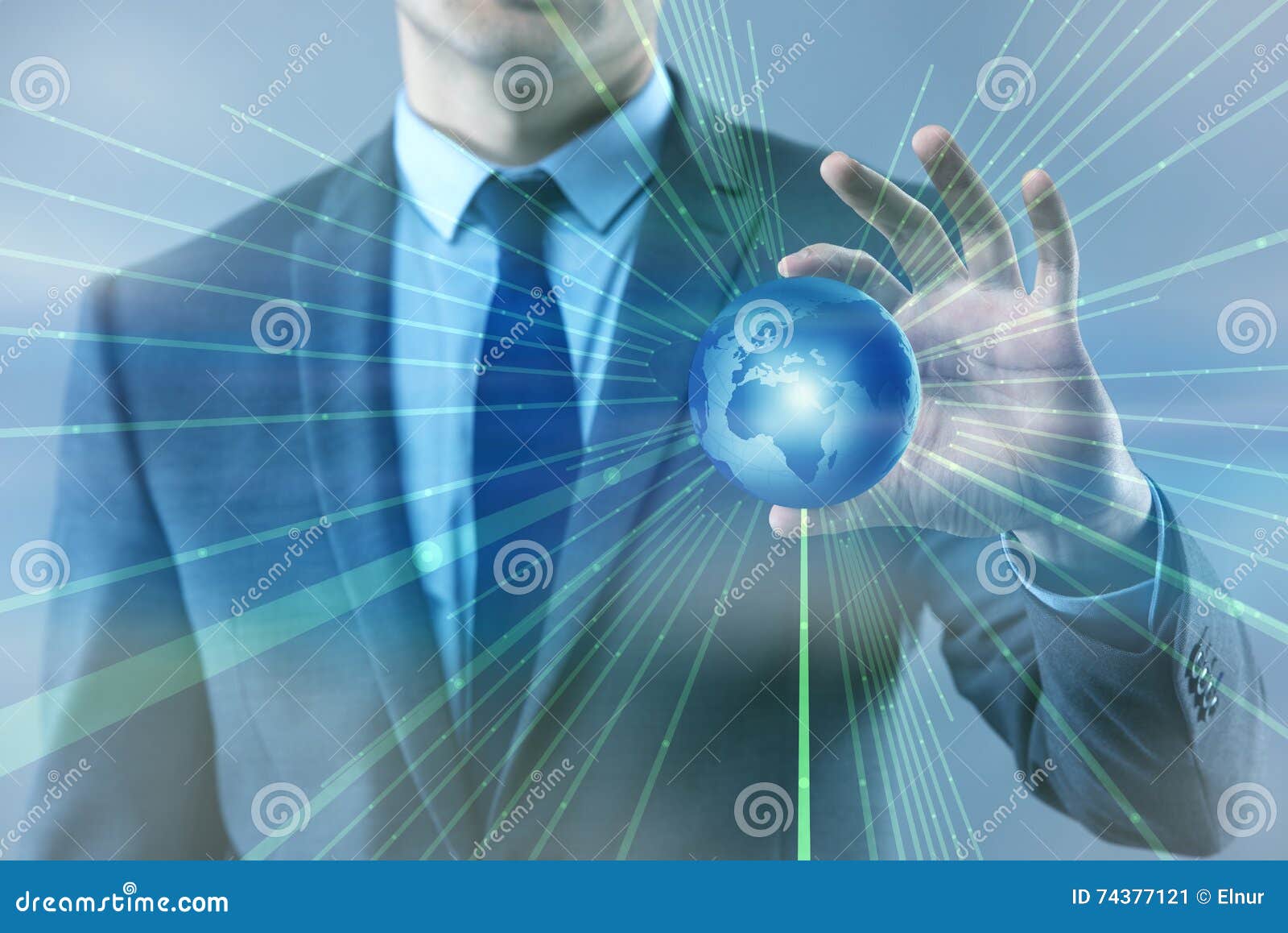 The Businessman in Globalisation Global Business Concept Stock Image ...