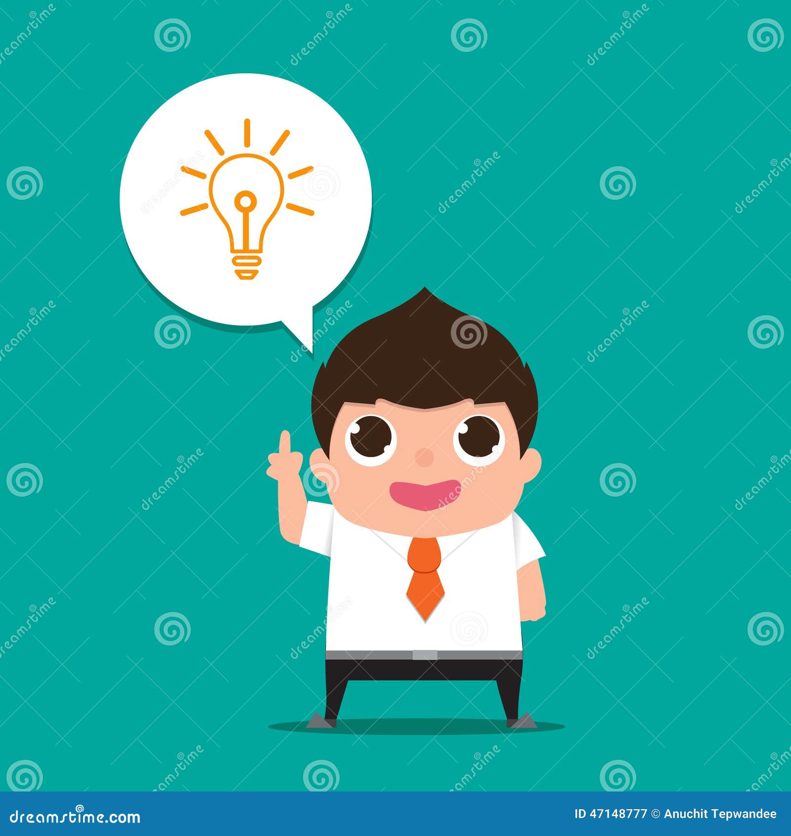 Businessman Good Idea Cartoon Stock Vector - Illustration of commerce ...