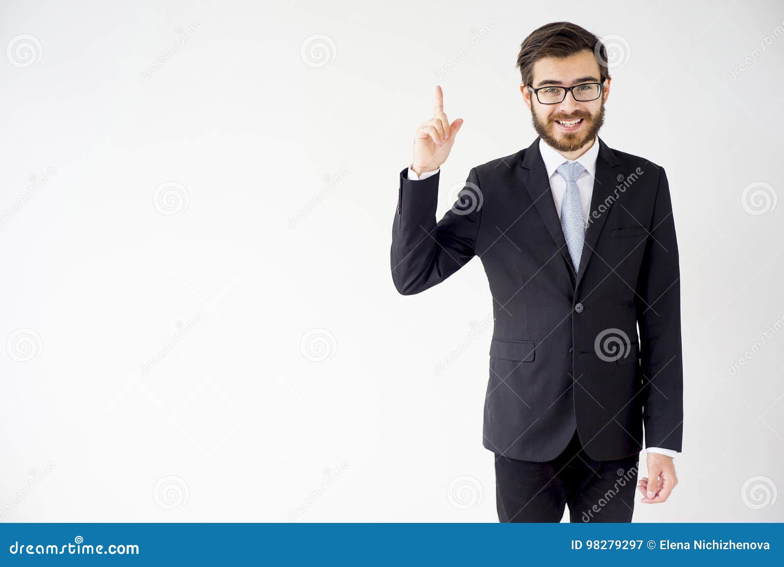Businessman got an idea stock image. Image of office - 98279297