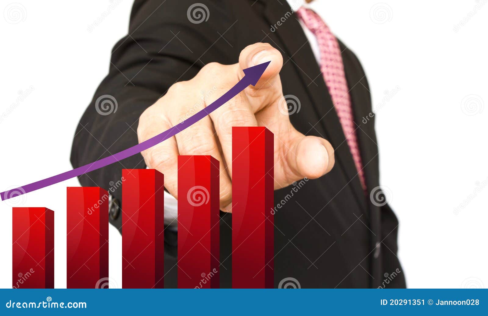 Businessman and graph. stock image. Image of investment - 20291351