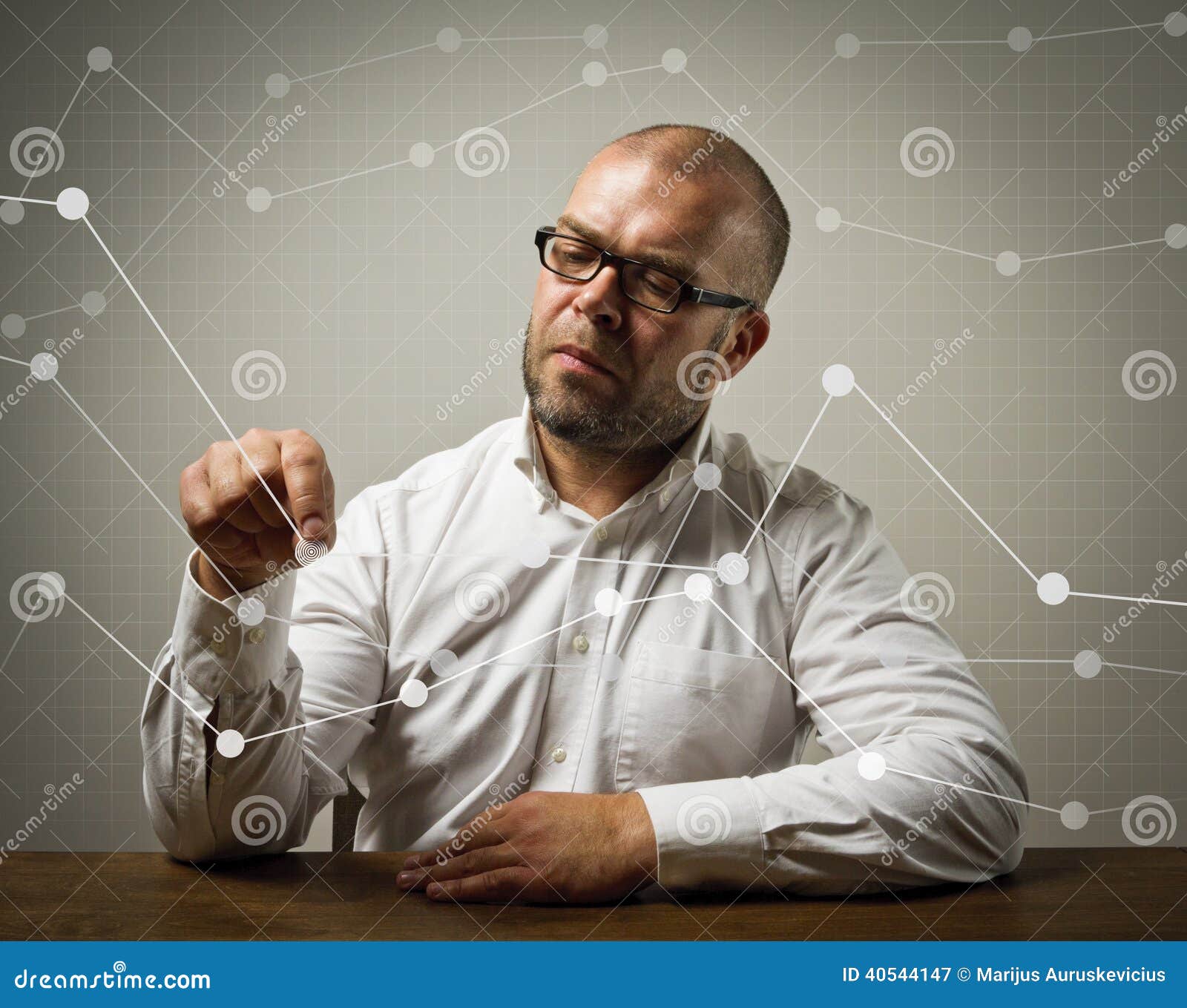 Businessman and a graphs stock image. Image of improve - 40544147