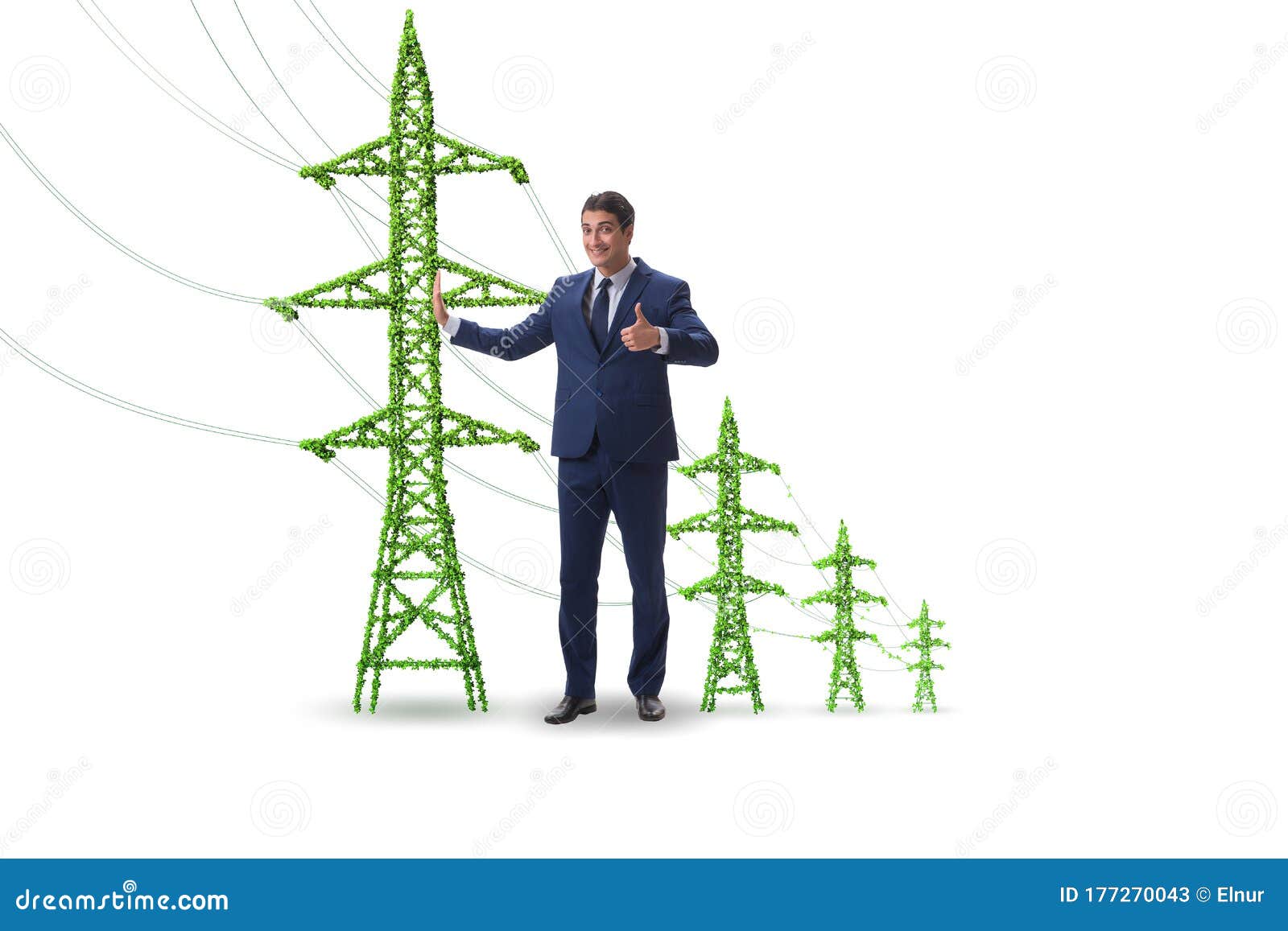 Businessman in Green Energy Concept Stock Image - Image of businessman ...