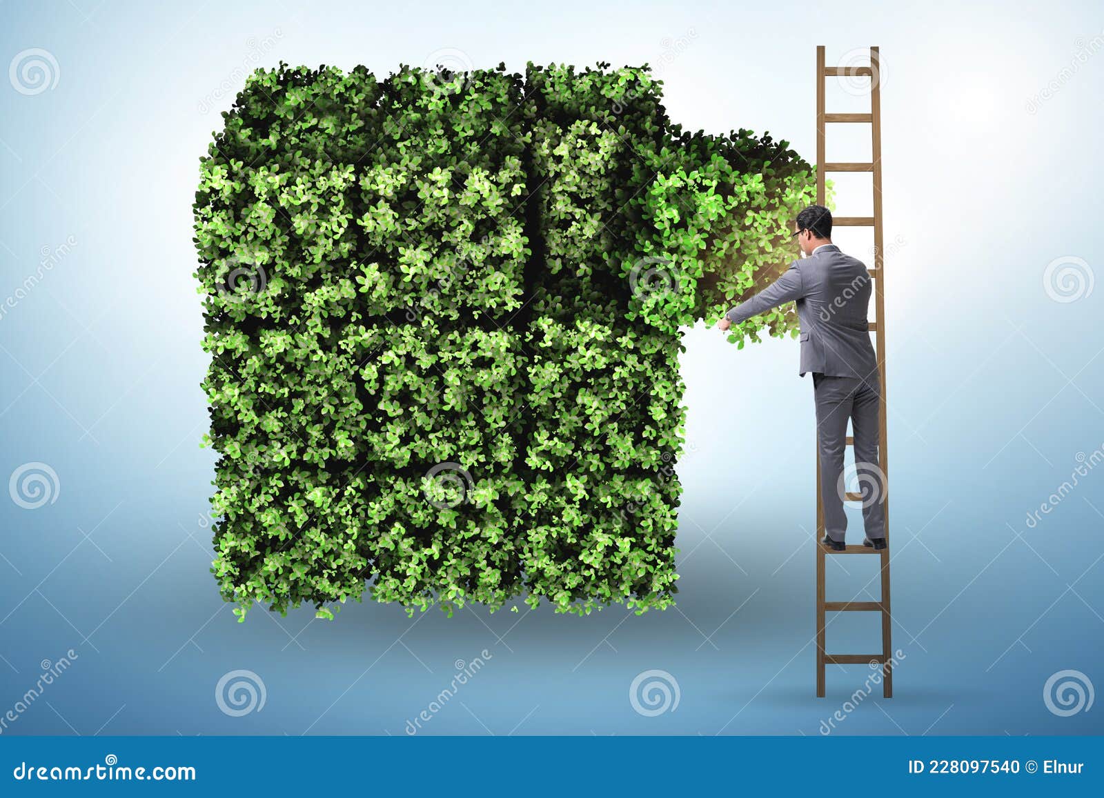 Businessman in Green Environment Concept Stock Photo - Image of ...