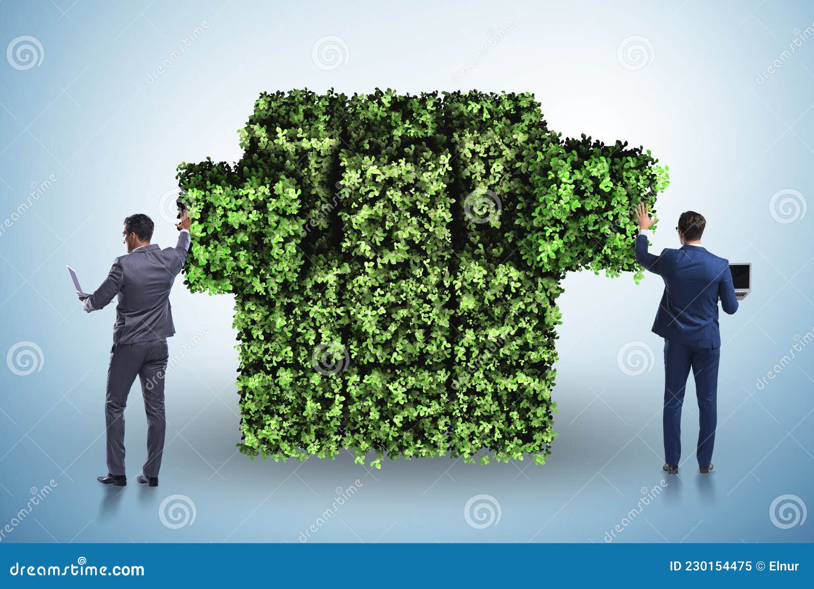 Businessman in Green Environment Concept Stock Image - Image of home ...