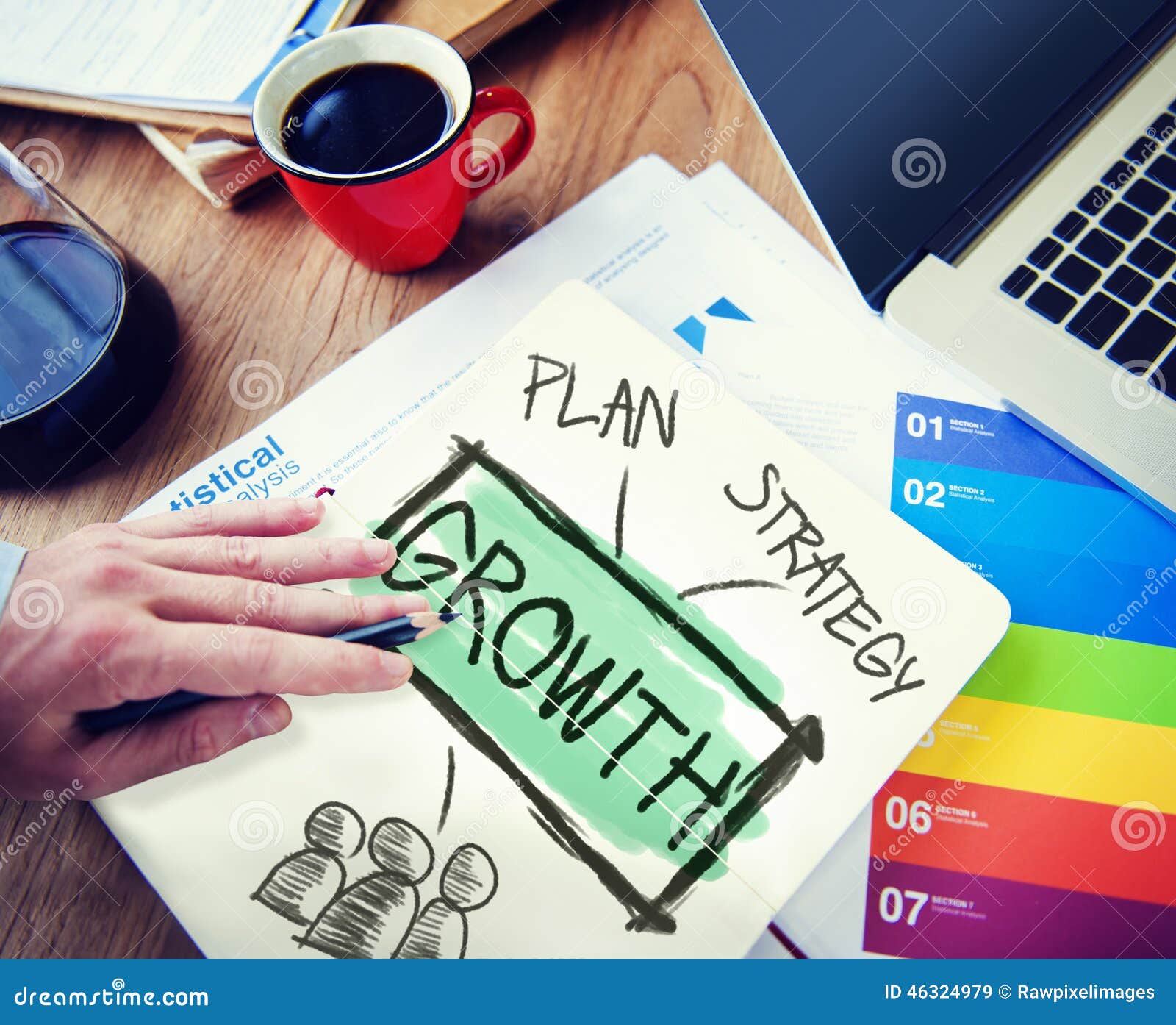 Businessman Growth Ideas Strategy Teamwork Concept Stock Image - Image ...