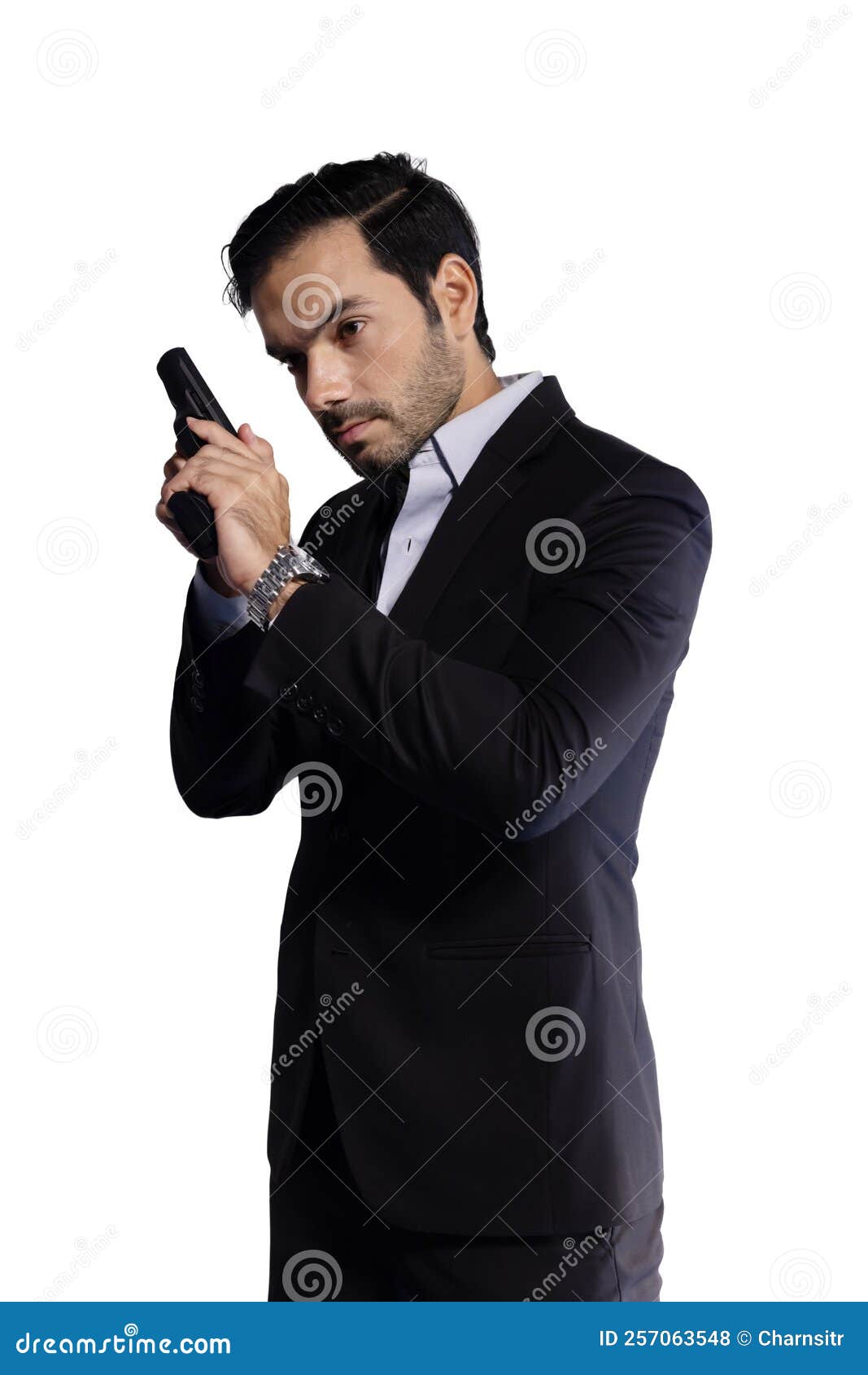 Businessman with a Gun stock photo. Image of kill, agent - 257063548
