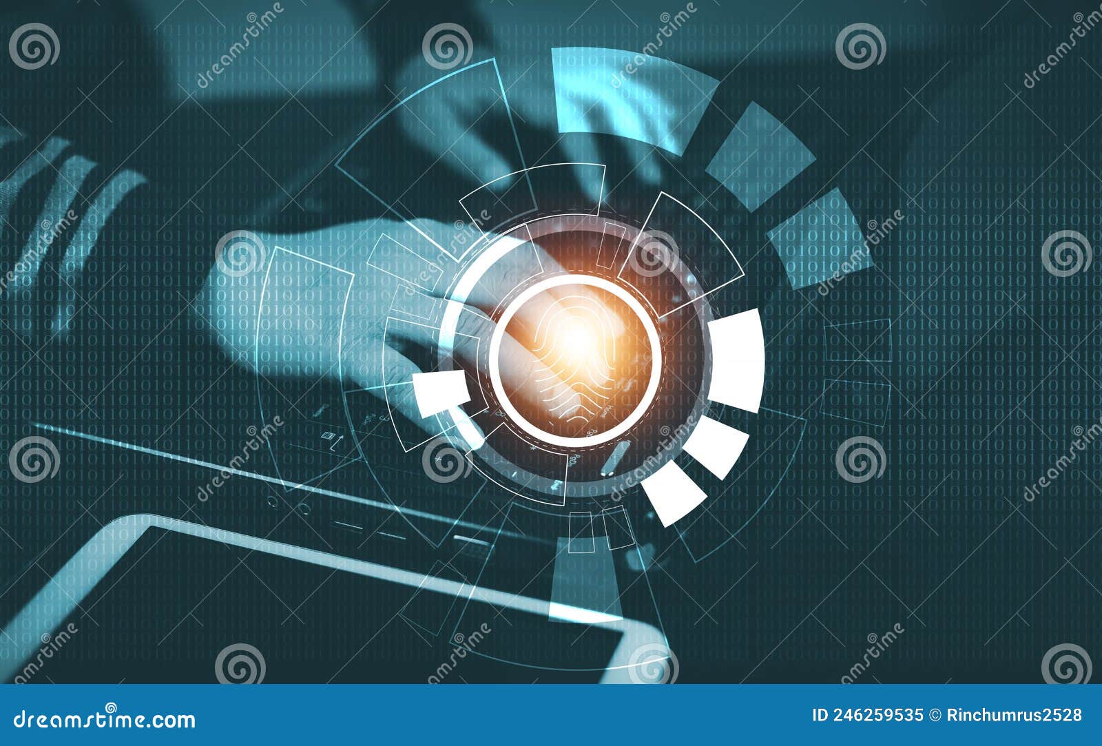 Businessman Hacker Hold Smart Phone And Touching In Graph Screen Code ...