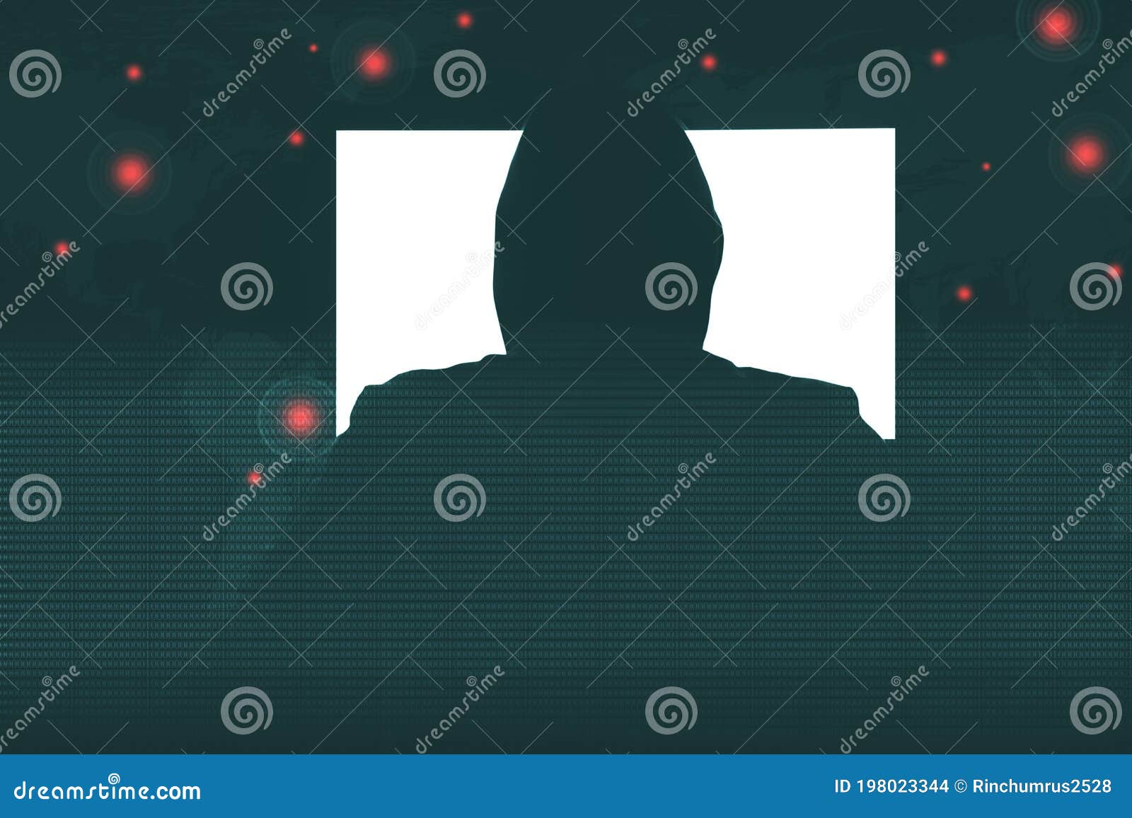 Businessman Hacker Hold Smart Phone And Touching In Graph Screen Code ...