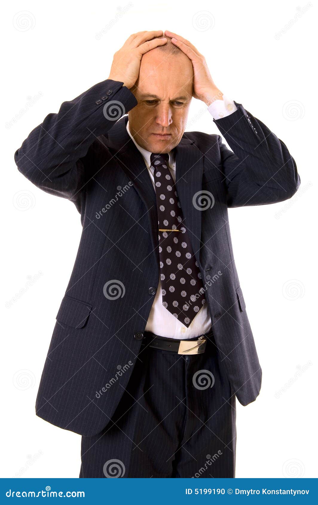 Businessman Had Big Problems Stock Photo - Image of chief, male: 5199190