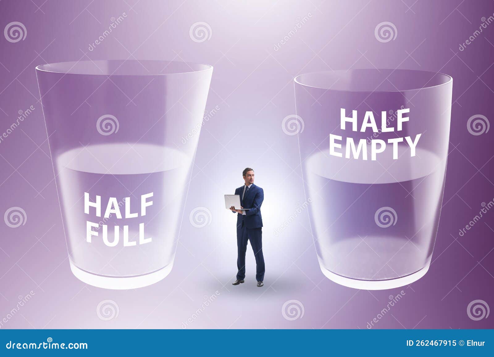 Half Empty Liquid Container Drawing Royalty-Free Stock Photo ...