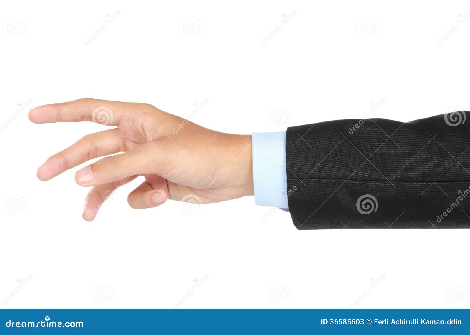 Businessman Hand Arm Reaching Something Stock Photos - Free & Royalty ...