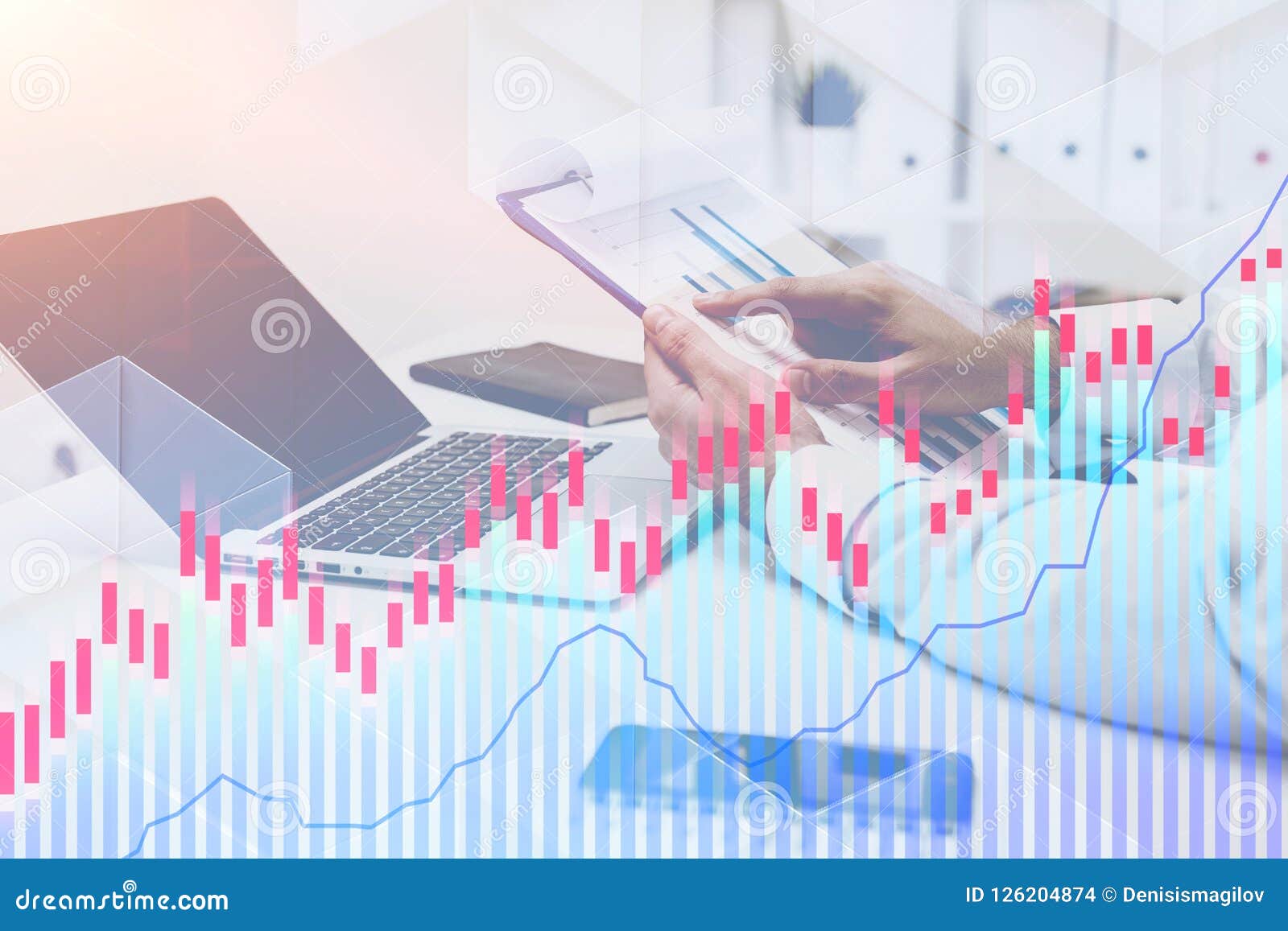 Businessman Hand Checking Data, Office and Graph Stock Photo - Image of ...