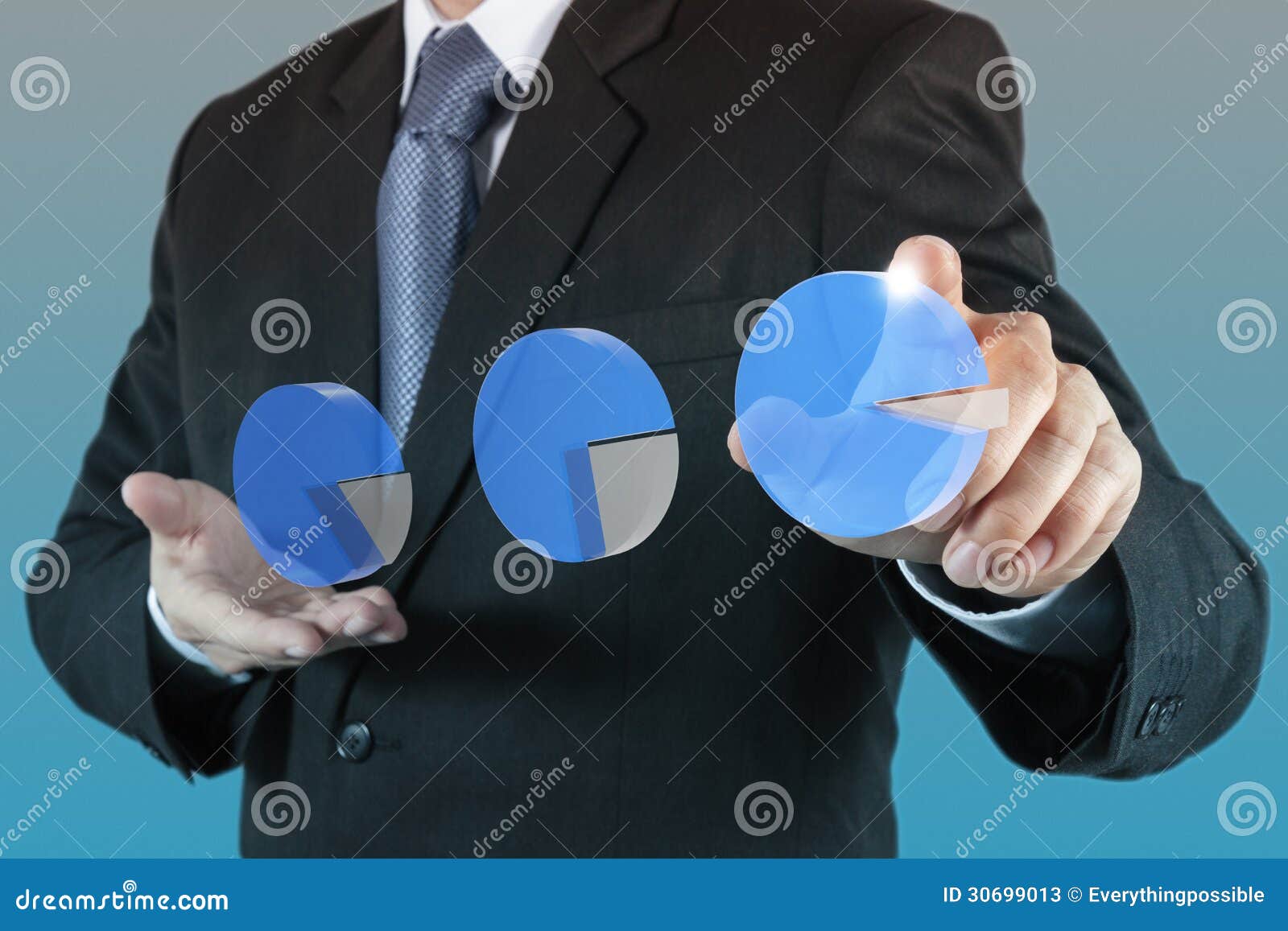 Businessman Hand Drawing a Pie Chart Stock Image - Image of improvement ...