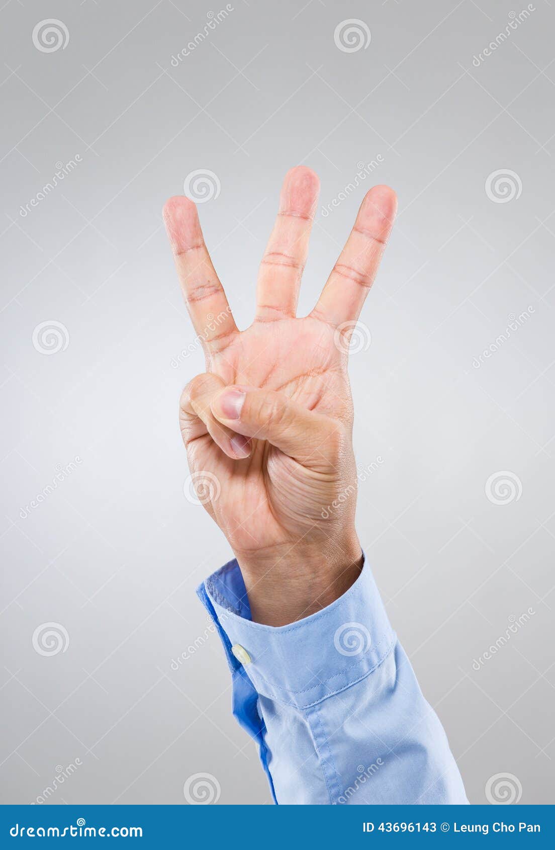 Gesture OK And Three Royalty-Free Stock Photo | CartoonDealer.com #58250043
