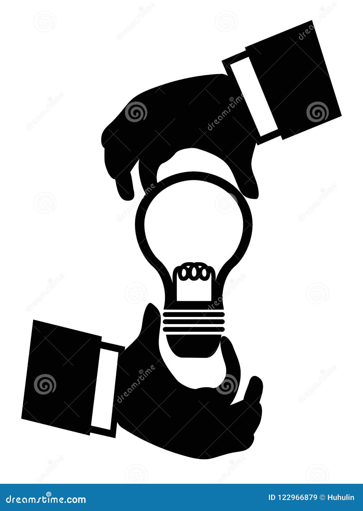 Businessman Hand Holding Idea Light Bulb Stock Vector - Illustration of ... Businessman Hand Holding Idea Light Bulb Stock Vector - Illustration of ...