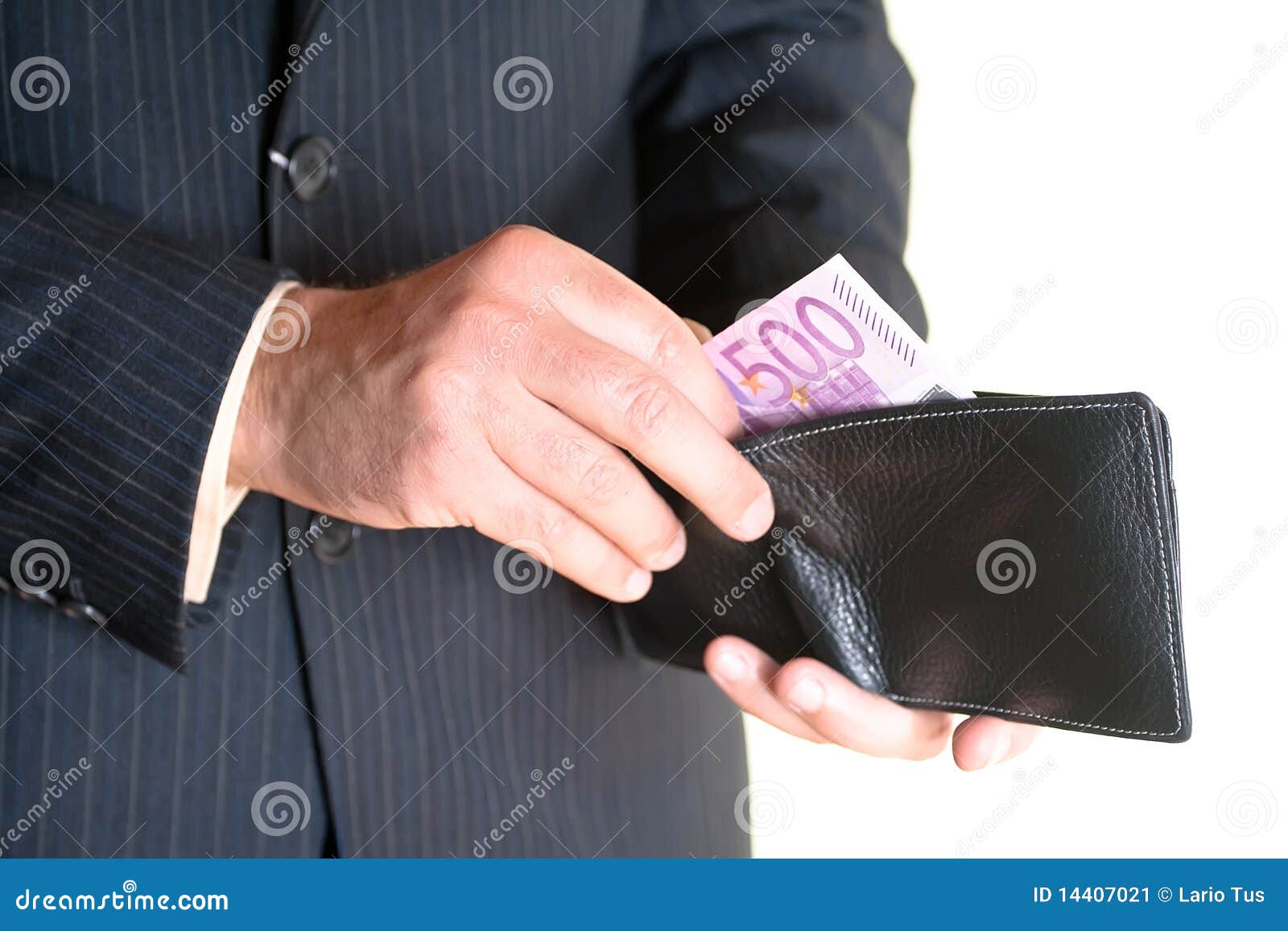 Businessman Hand Holding a Opened Wallet Stock Image - Image of human ...