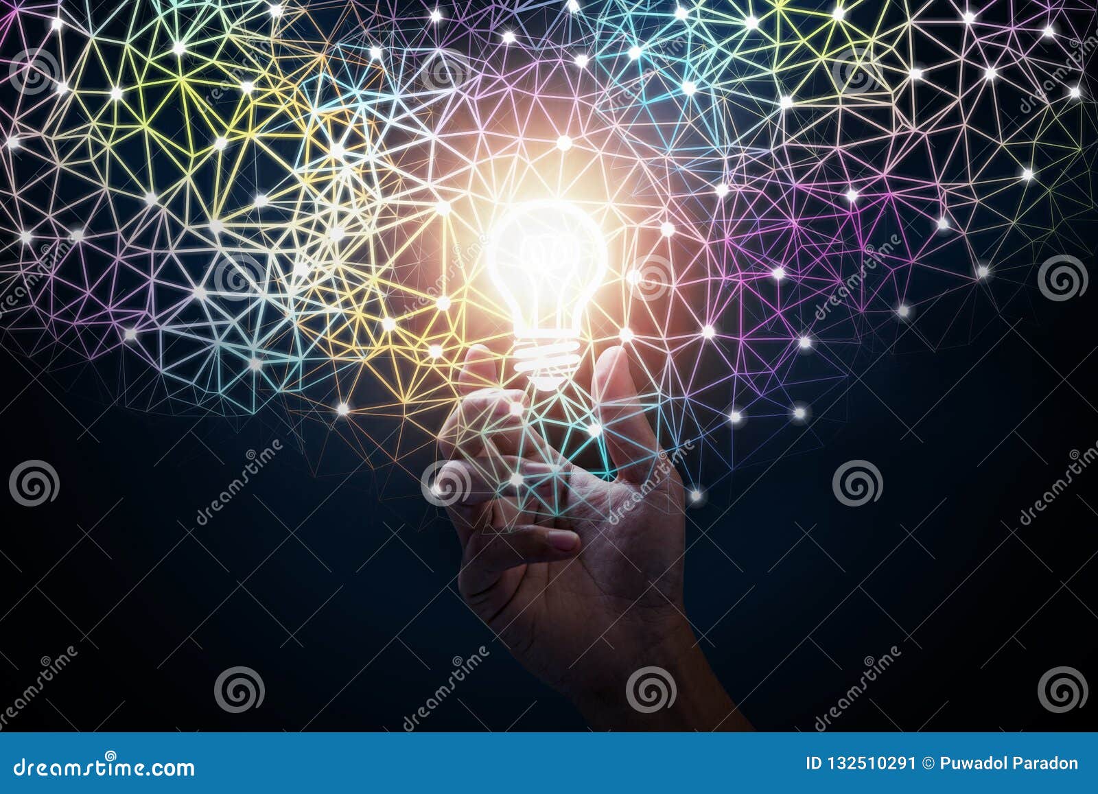 Businessman Hand. Innovative Idea Concept Stock Image - Image of design ...