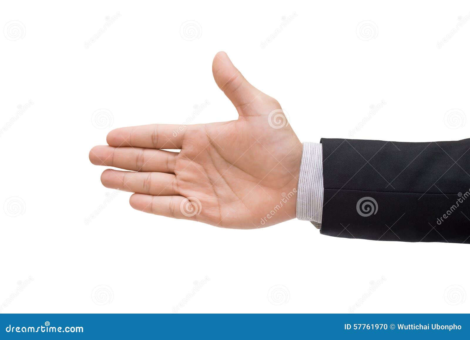 Businessman Hand Isolated on White Background Stock Photo - Image of ...